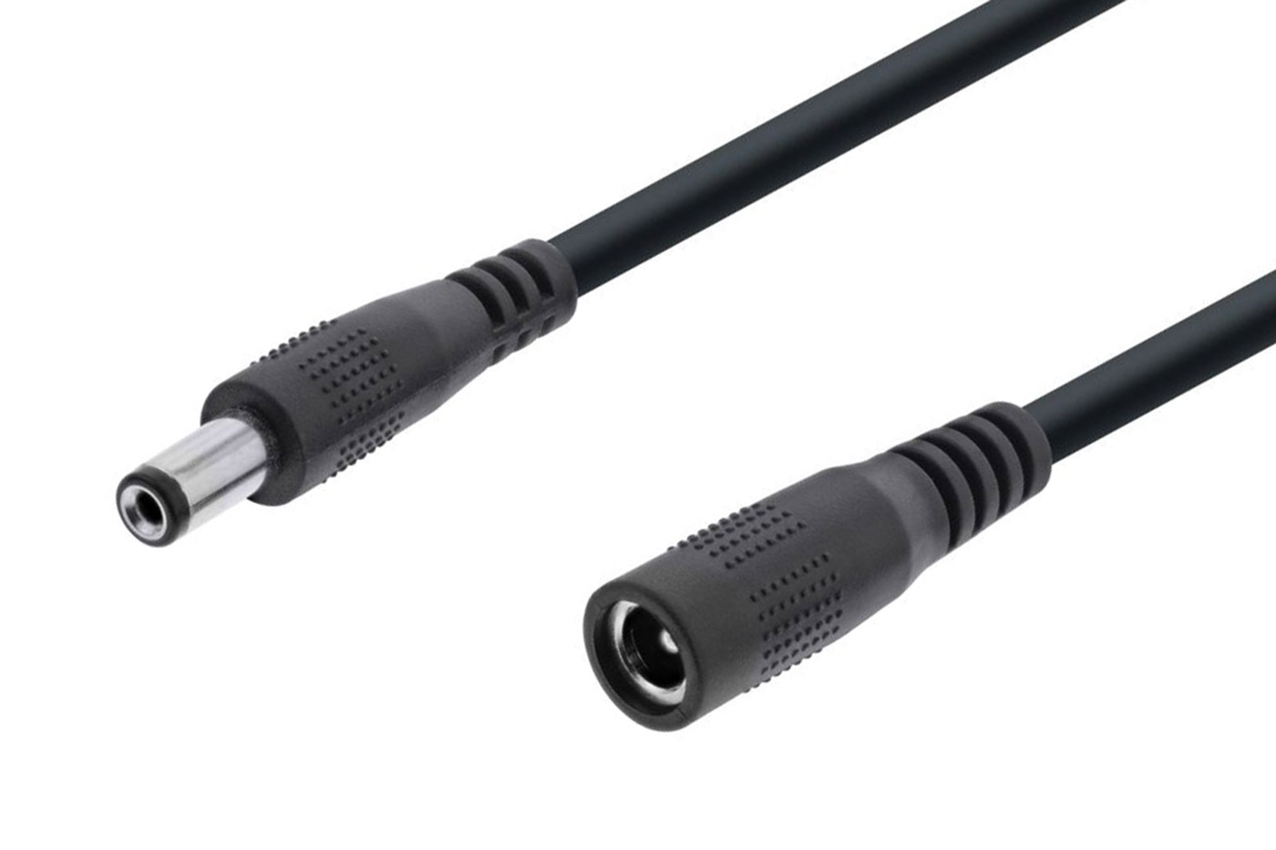 Prodlužovací napájecí kabel se souosým konektorem 5,5 x 2,1mm, černý, 0 ...