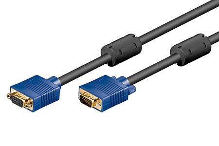HQ VGA kabel MD15HD-FD15HD, s ferity, DDC2, 3m | SECOMP a.s.