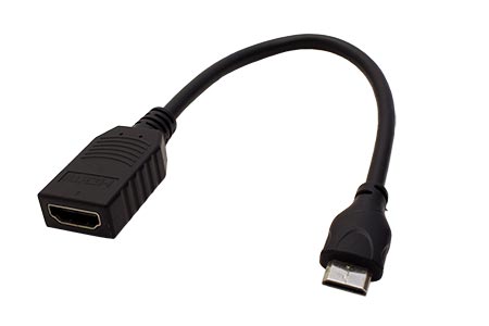 Kabelová redukce High Speed HDMI s Ethernetem, HDMI F - miniHDMI M ...